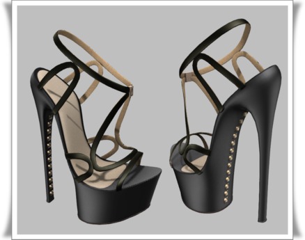 Second Life Marketplace - High Heels Honey 12x Color with silver +gold ...