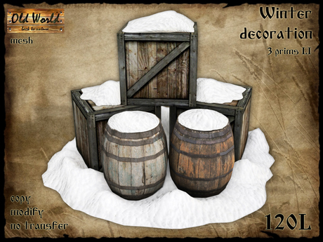Second Life Marketplace - Medieval winter decor with snow v1 - Old ...