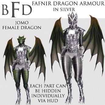 Second Life Marketplace - BFD Fafnir Female Dragon Armour Demo