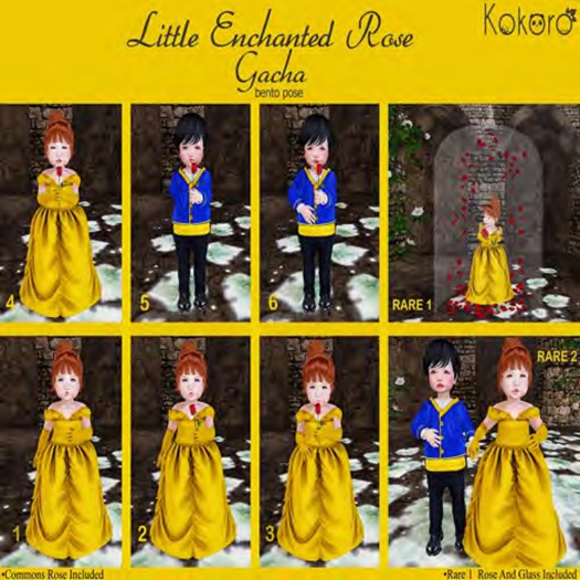 Second Life Marketplace - Kokoro poses - Little Enchanted Rose GACHA ...