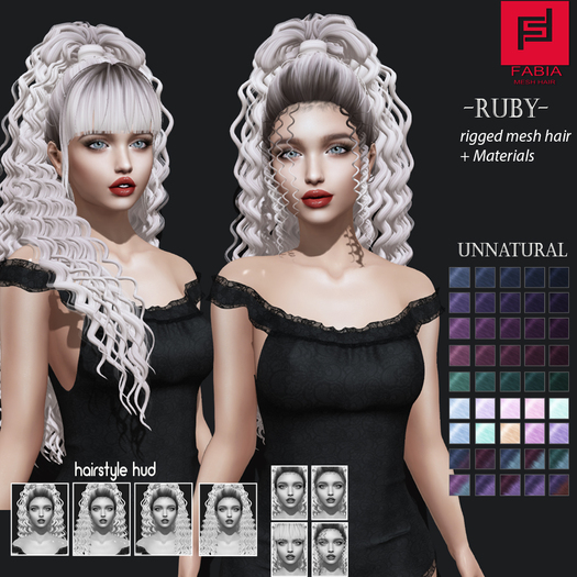 Second Life Marketplace - -FABIA- Mesh Hair Unnatural