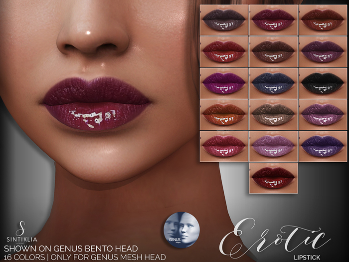 Second Life Marketplace Sintiklia Lipstick Erotic Genus
