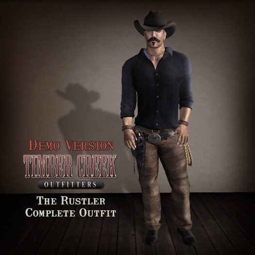 Second Life Marketplace - [Timber Creek] The Rustler-Complete Outfit-DEMO