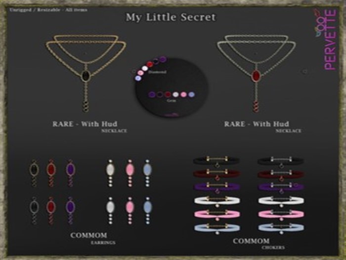 Second Life Marketplace - *PerveTTe* My Little Secret [Earring] [Pink ...