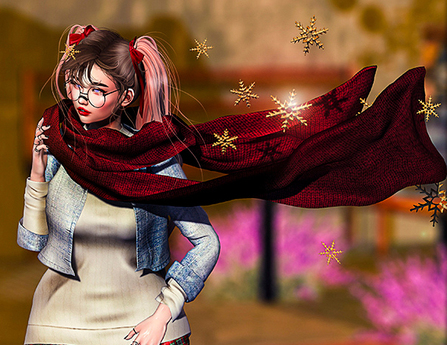 Second Life Marketplace - UNA.Scarf Brown