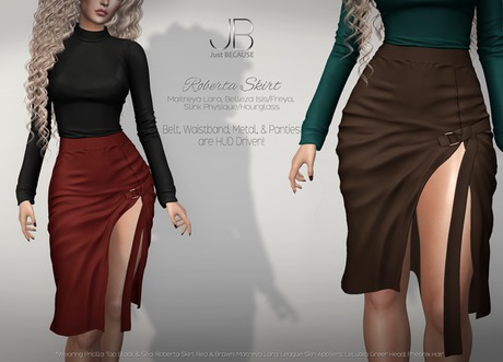 Second Life Marketplace - *Just BECAUSE* Roberta Skirt - 19Purple ...