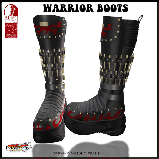 Second Life Marketplace - WARRIOR BOOTS SLINKS HOURGLASS