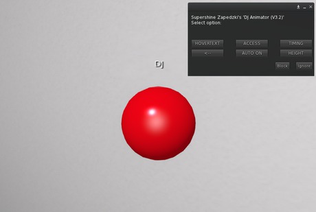 Second Life Marketplace - DJ ANIMATION POSE BALL