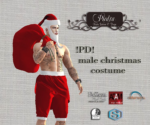 Second Life Marketplace - !PD! male christmas costume