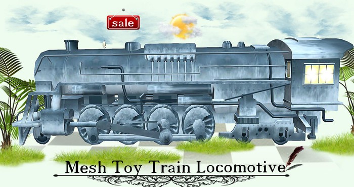 Second Life Marketplace - Mesh Toy Train Locomotive
