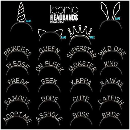 Second Life Marketplace - [Kres] Iconic headbands - Adopt Me