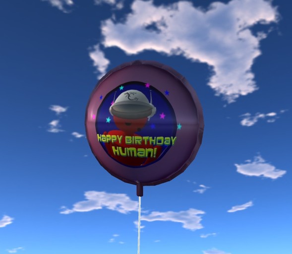 Second Life Marketplace - Balloon - Happy Birthday Human - Transfer ...