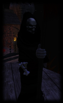 Second Life Marketplace - Mr. Death sculpture scary decoration with ...