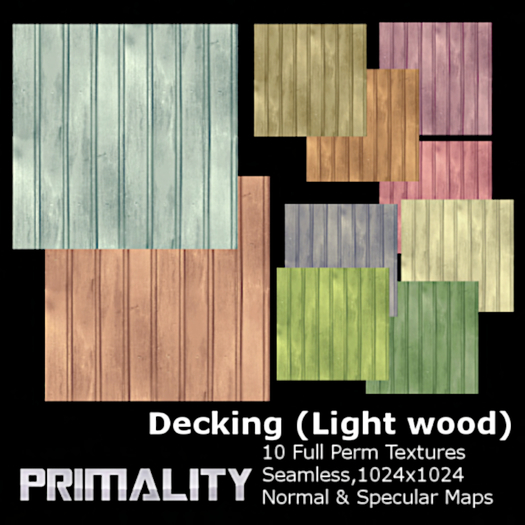 Second Life Marketplace - Light Decking 10 Full Perm Textures, plus ...