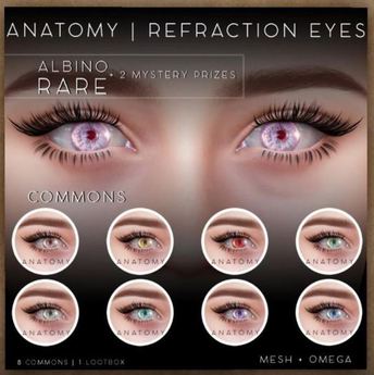 Second Life Marketplace - ANATOMY - REFRACTION EYES - COMMON - RED