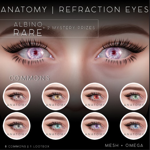 Second Life Marketplace - ANATOMY - REFRACTION EYES - COMMON - RED