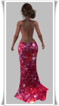Second Life Marketplace - Evening Dress Pearl Glitter animated Sparkle red