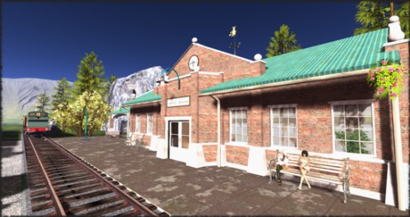 Second Life Marketplace - Sandhill Junction - Train Station