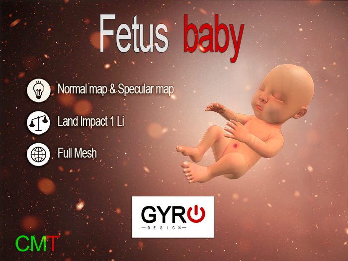 Second Life Marketplace - human fetus baby V1.1*