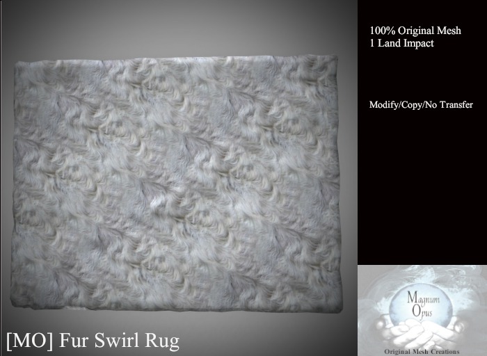 Second Life Marketplace - [MO] Fur Swirl Rug
