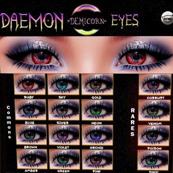 Second Life Marketplace - {Demicorn} Daemon Eyes - Green