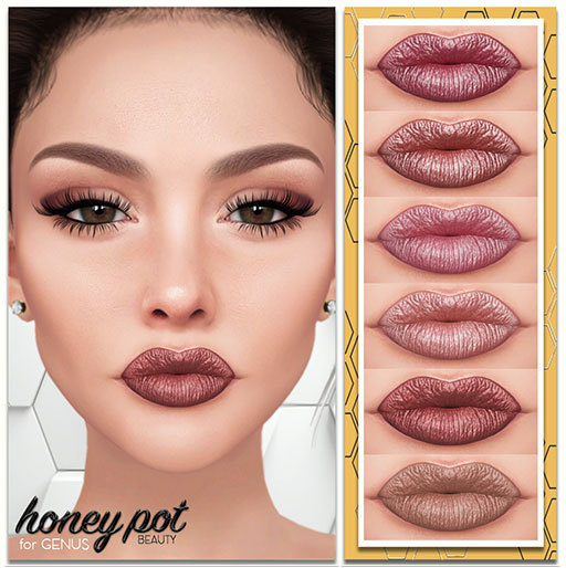 Second Life Marketplace - HoneyPot Beauty: GENUS Lips - Smitten