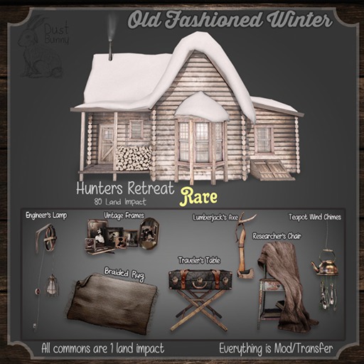 Second Life Marketplace - dust bunny . Old Fashioned Winter COMPLETE ...