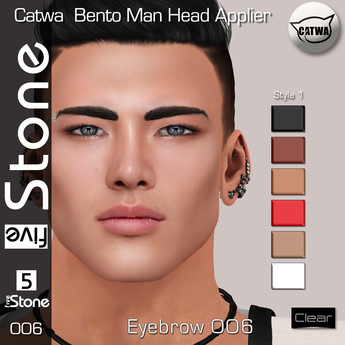 Second Life Marketplace - 5 Five Stone Eyebrows 006
