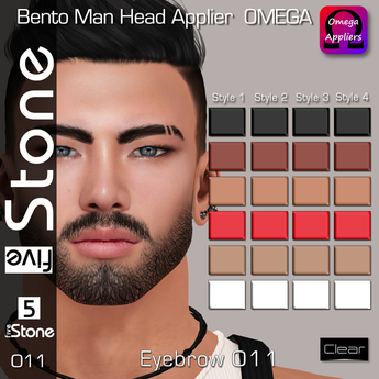 Second Life Marketplace - 5 Five Stone Eyebrows 011