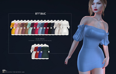 Second Life Marketplace - erratic / elsa - dress / rust (maitreya)