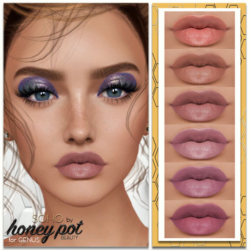 Second Life Marketplace - HoneyPot Beauty: GENUS Lips - Soho