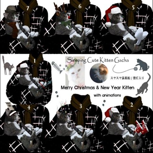 Second Life Marketplace - Sleeping Cute Kitten * GACHA * Box A-1