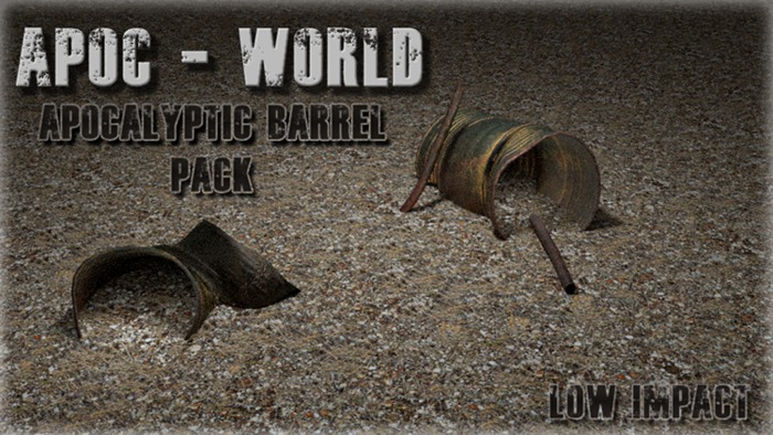 Second Life Marketplace - APOC - WORLD Apocalyptic Barrel (Pack) - Low ...