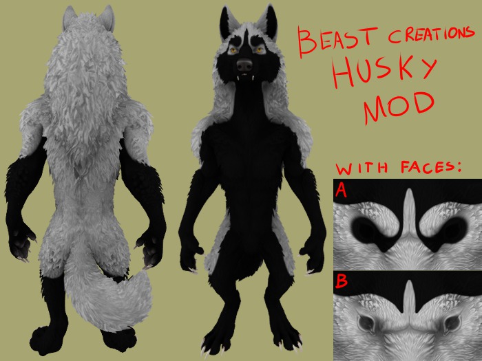 Second Life Marketplace - :Beast Creations: - direwolf husky mod 20