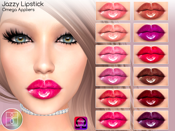 Second Life Marketplace - *Booty's Beauty* Omega Lipstick ~ Jazzy