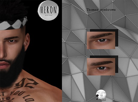 Second Life Marketplace - Thomas Eyebrows (Lelutka app)