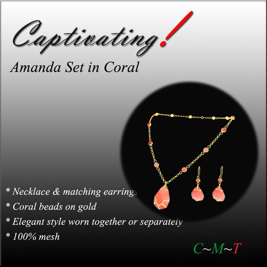 Second Life Marketplace - Captivating! Amanda Set in Coral
