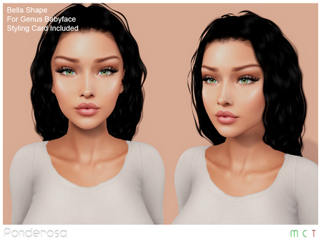 Second Life Marketplace - Ponderosa - Bella Shape - for Genus Babyface ...