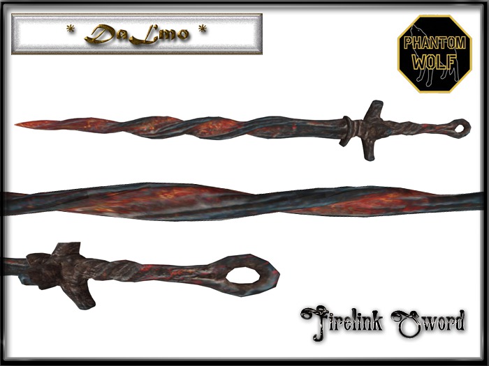Second Life Marketplace - *Dalmo* Fire.link Sword FULL PERM