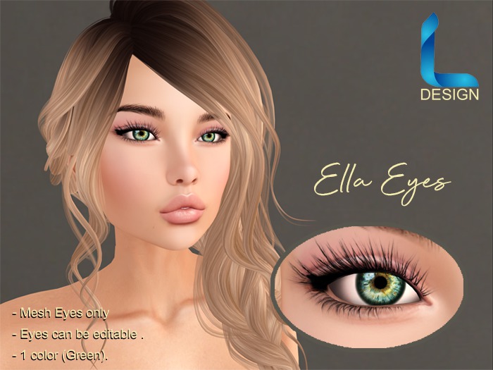 Second Life Marketplace - .: L Design :. Ella Eyes - Green color
