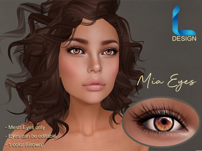 Second Life Marketplace - .: L Design :. Mia eyes - Brown Color