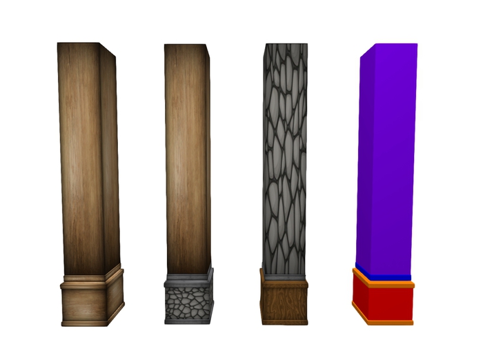 Second Life Marketplace - [EASYMESH]Medieval Pillar #1_2019 FULLPERM ...