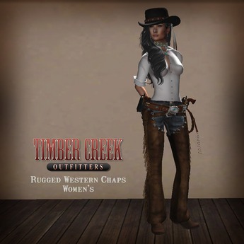 Second Life Marketplace - [Timber Creek] Rugged Chaps-Women's-Tanned ...