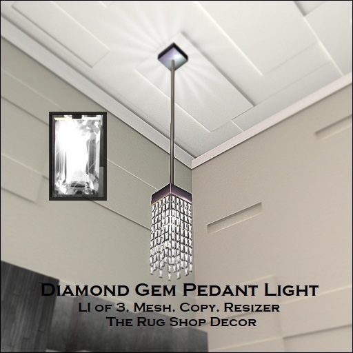 Second Life Marketplace - Diamond Gem Pendant Lamp