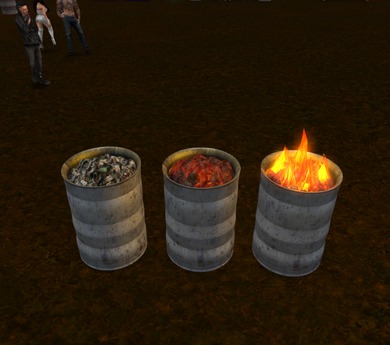 Second Life Marketplace - [D.G.C.]: Animated Burning Barrel - [BOXED]