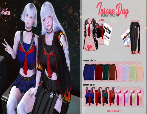 Second Life Marketplace - {BUING} Insane Day // Skirt 08 // box