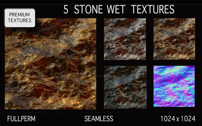 Second Life Marketplace - STONE WET TEXTURES