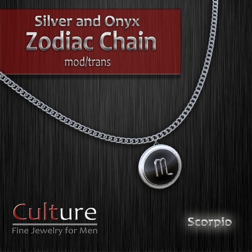 Second Life Marketplace - Culture Fine Jewelry for Men - Scorpio Chain
