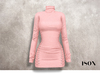 Second Life Marketplace - ISON - turtleneck side lace dress - pink