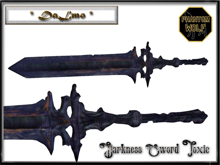 Second Life Marketplace - *Dalmo* Dark.ness Sword Toxic FULL PERM (EMPAQUE)